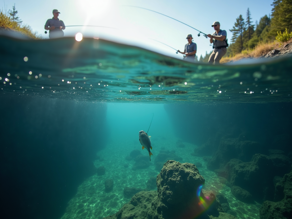 How do I fish around underwater ledges and drop-offs? - Fishing Titan